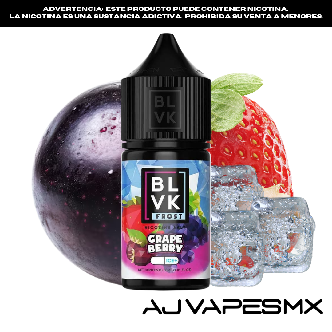 Grape Berry Frost 30ml NicSalt | BLVK FROST SERIES – AJ Vapes Mx