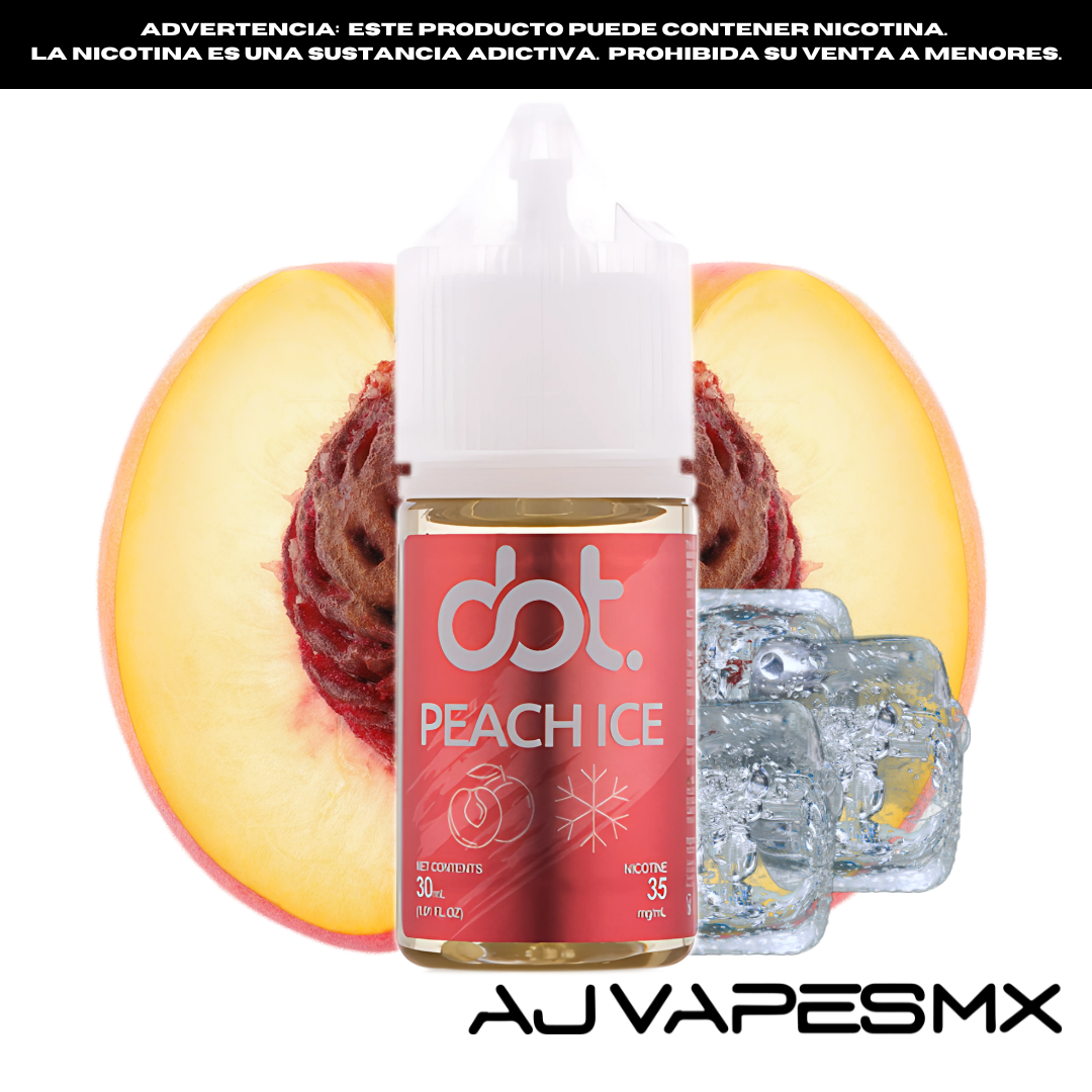 Dot Juice Peach Ice 30ml NicSalt | DOTMOD – AJ Vapes Mx