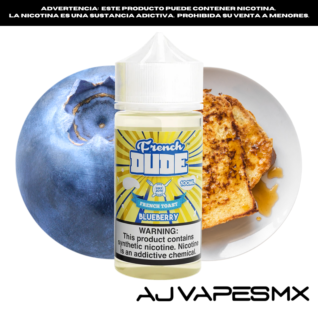 Pan Frances Blueberry 100ml | FRENCH DUDE – AJ Vapes Mx